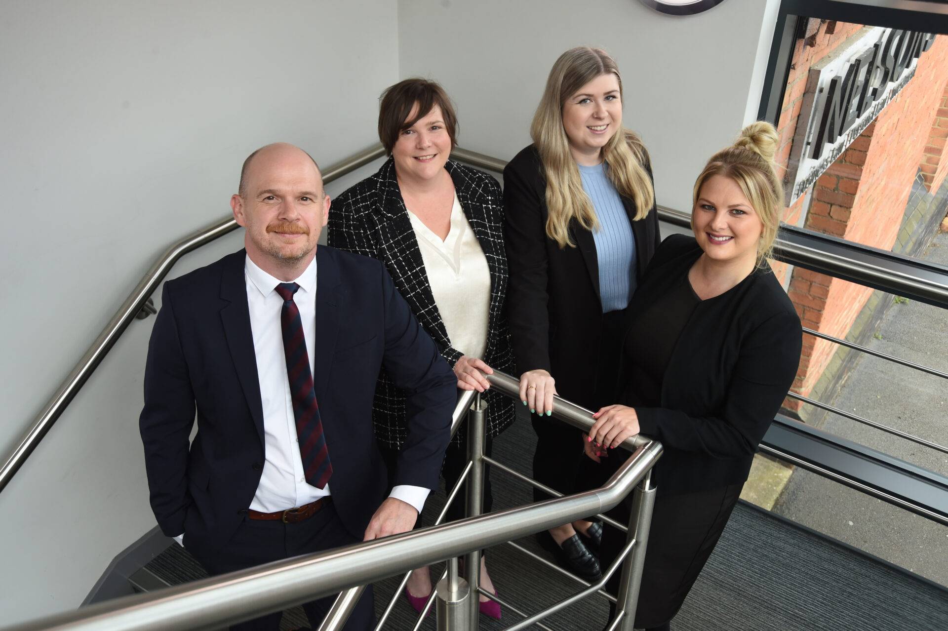 L-R Gareth Protheroe; Liz Mills; Ruby Ashby; Natasha Roberts - Nelsons